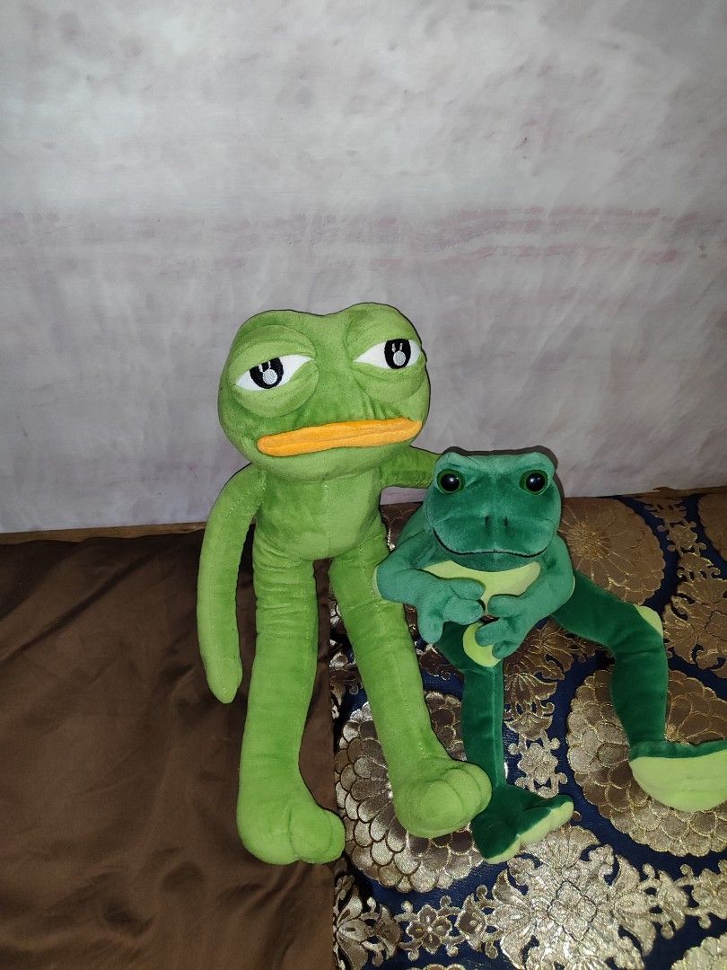Memes Pepe Tha Frog Plush Toy on Carousell
