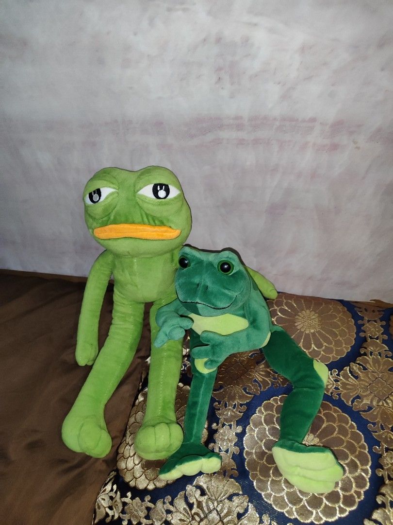 Memes Pepe Tha Frog Plush Toy on Carousell