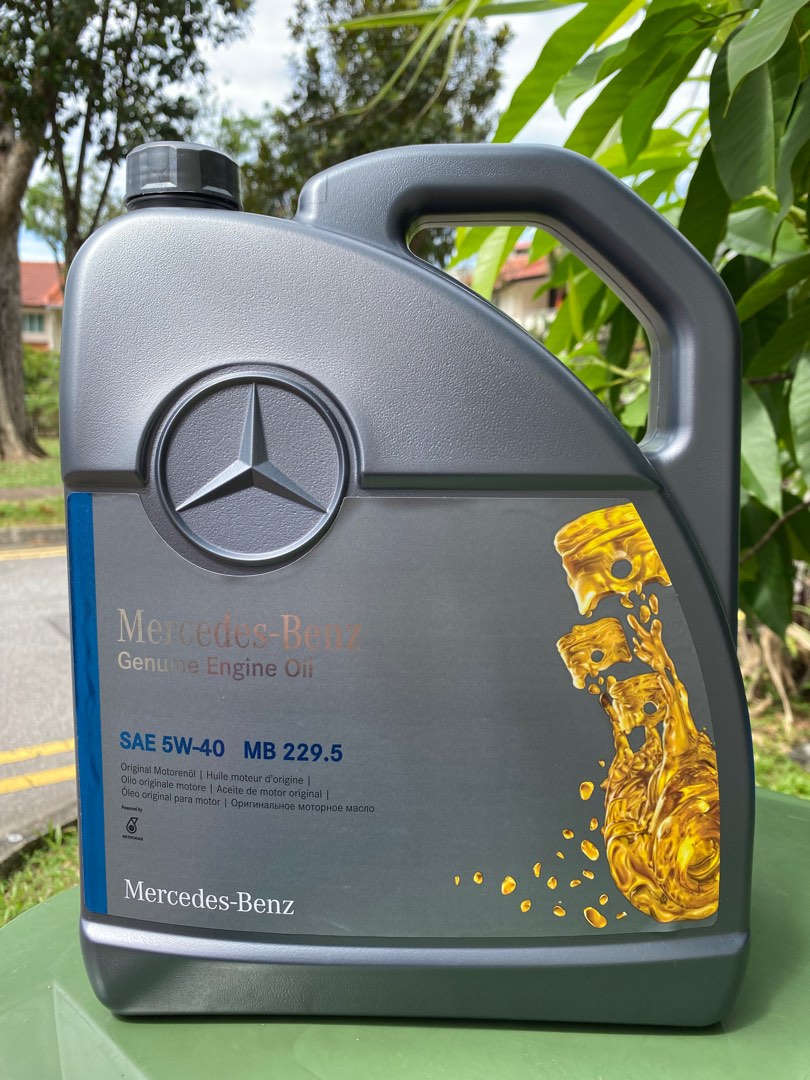 Mercedes Genuine Engine Oil 5w40 5 Liters, Car Accessories, Accessories ...