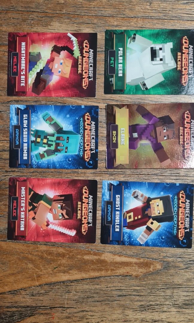Minecraft cards unique, Video Gaming, Gaming Accessories, Game Gift ...