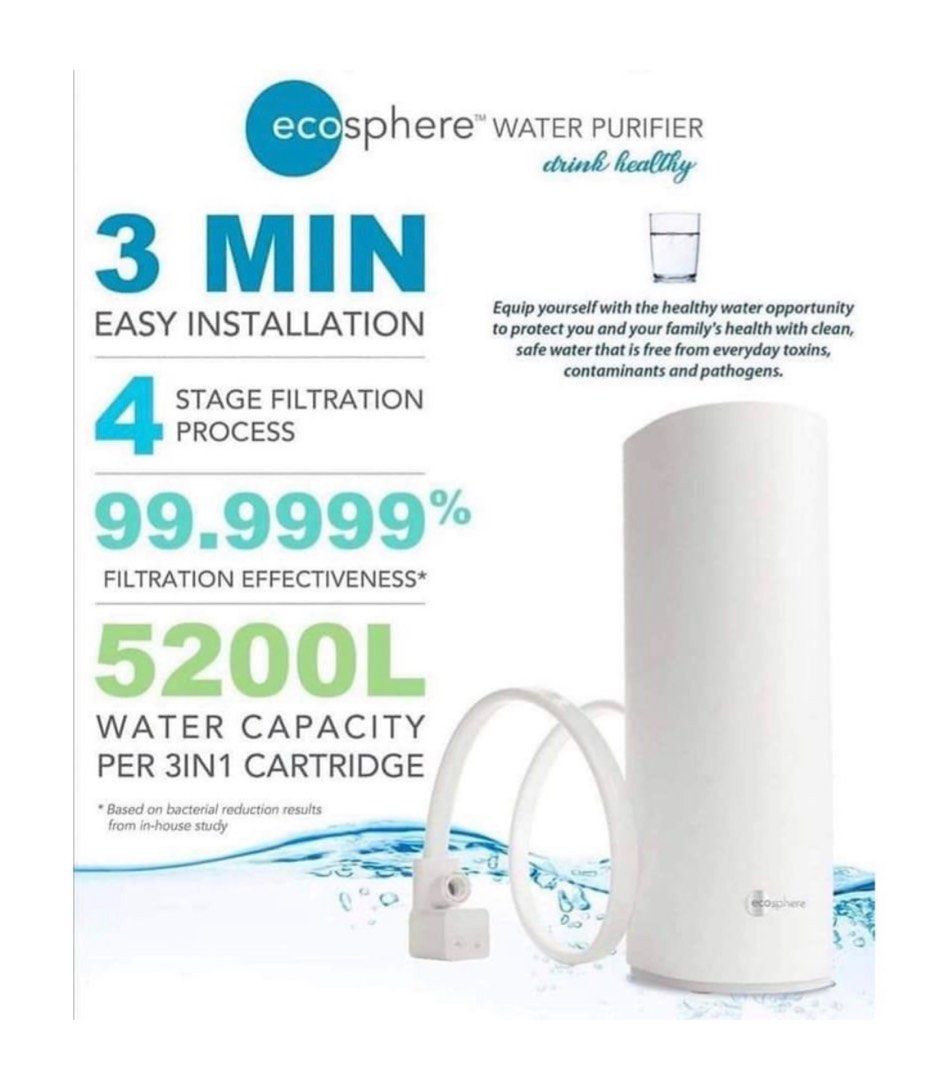 Minimalist Ecosphere Water Purifier, TV & Home Appliances, Kitchen Appliances, Water Purifers ...