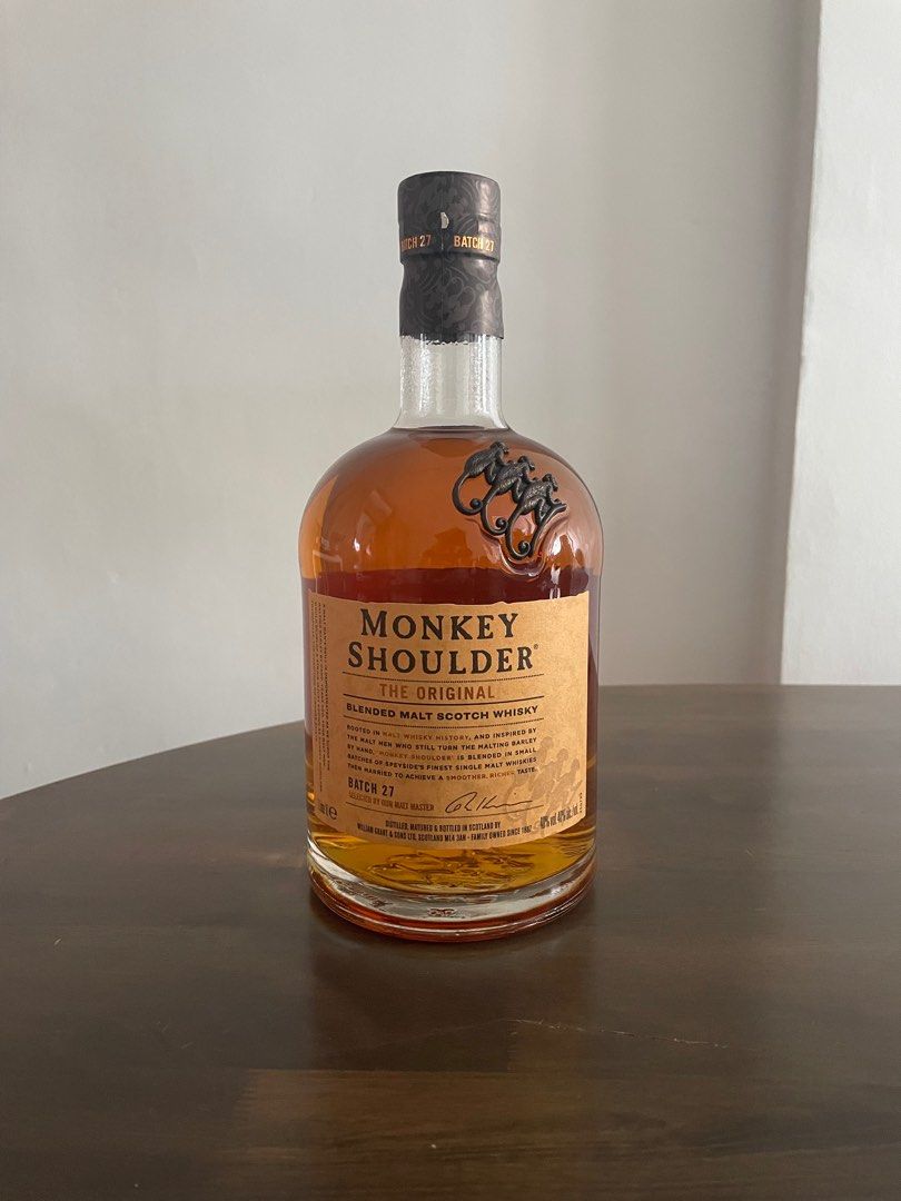 Monkey Shoulder Whiskey 1L, Food & Drinks, Alcoholic Beverages on Carousell