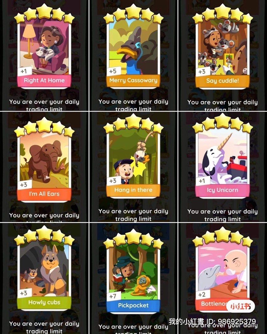 Monopoly Go Cards, Video Gaming, Video Games, Others on Carousell