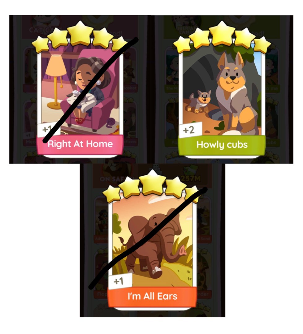 monopoly go stickers trade right at home, im all ears and howly cubs ...