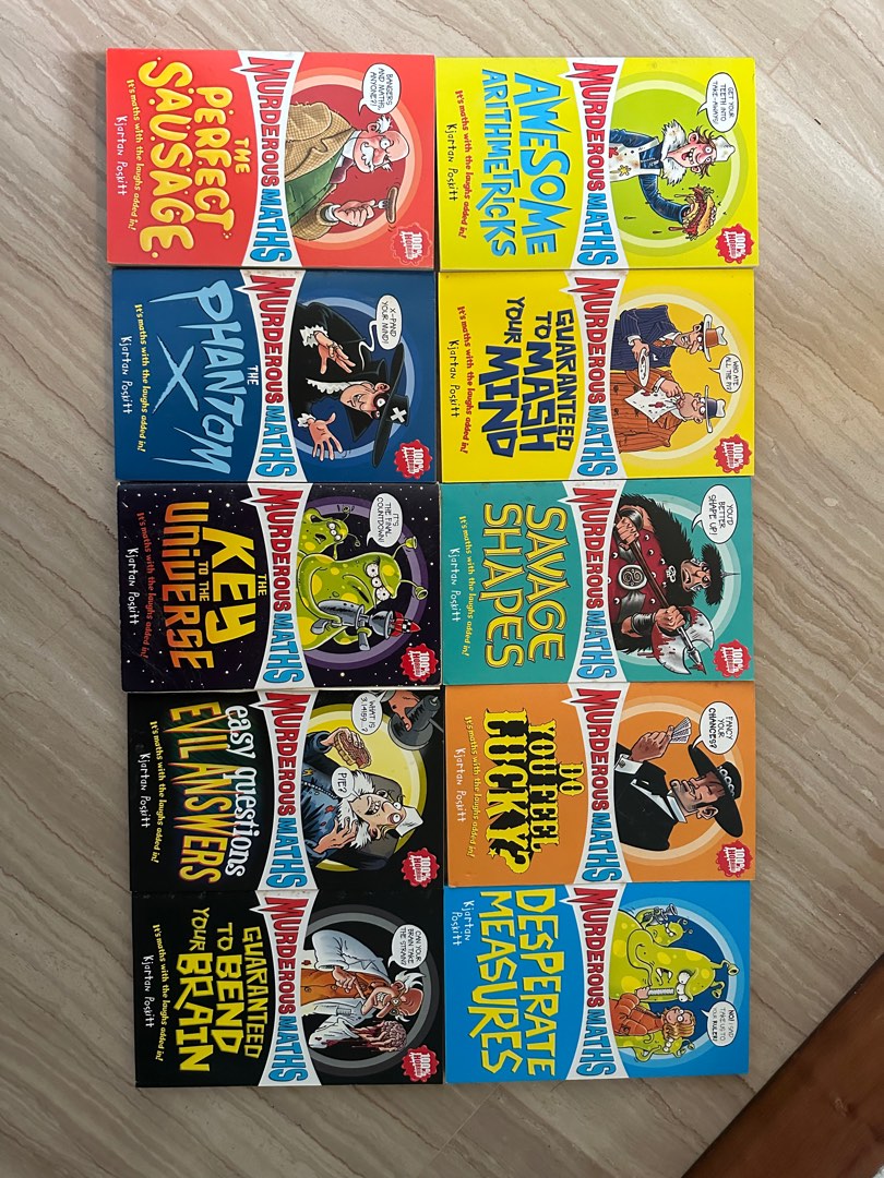 Murderous Maths full set (10books), Hobbies & Toys, Books & Magazines ...