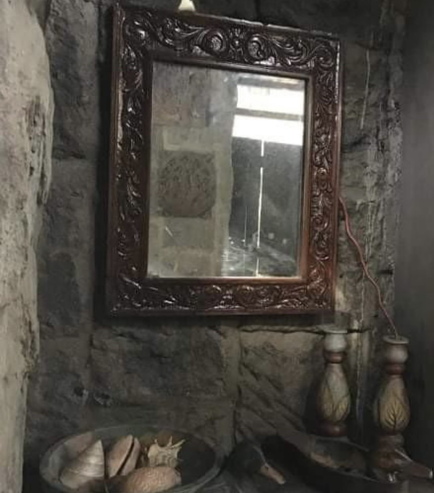 Narra Wood Carved Antique Mirror on Carousell