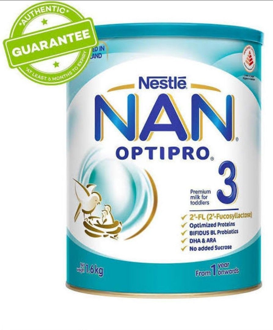 Nestle Nan 3 optipro 1.6kg, Babies & Kids, Nursing & Feeding, Weaning ...