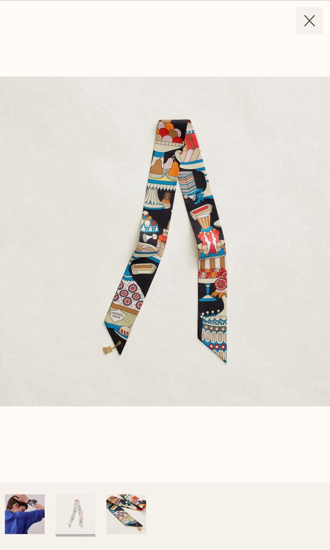 New Hermes twilly limited edition with charm, Luxury, Accessories on ...