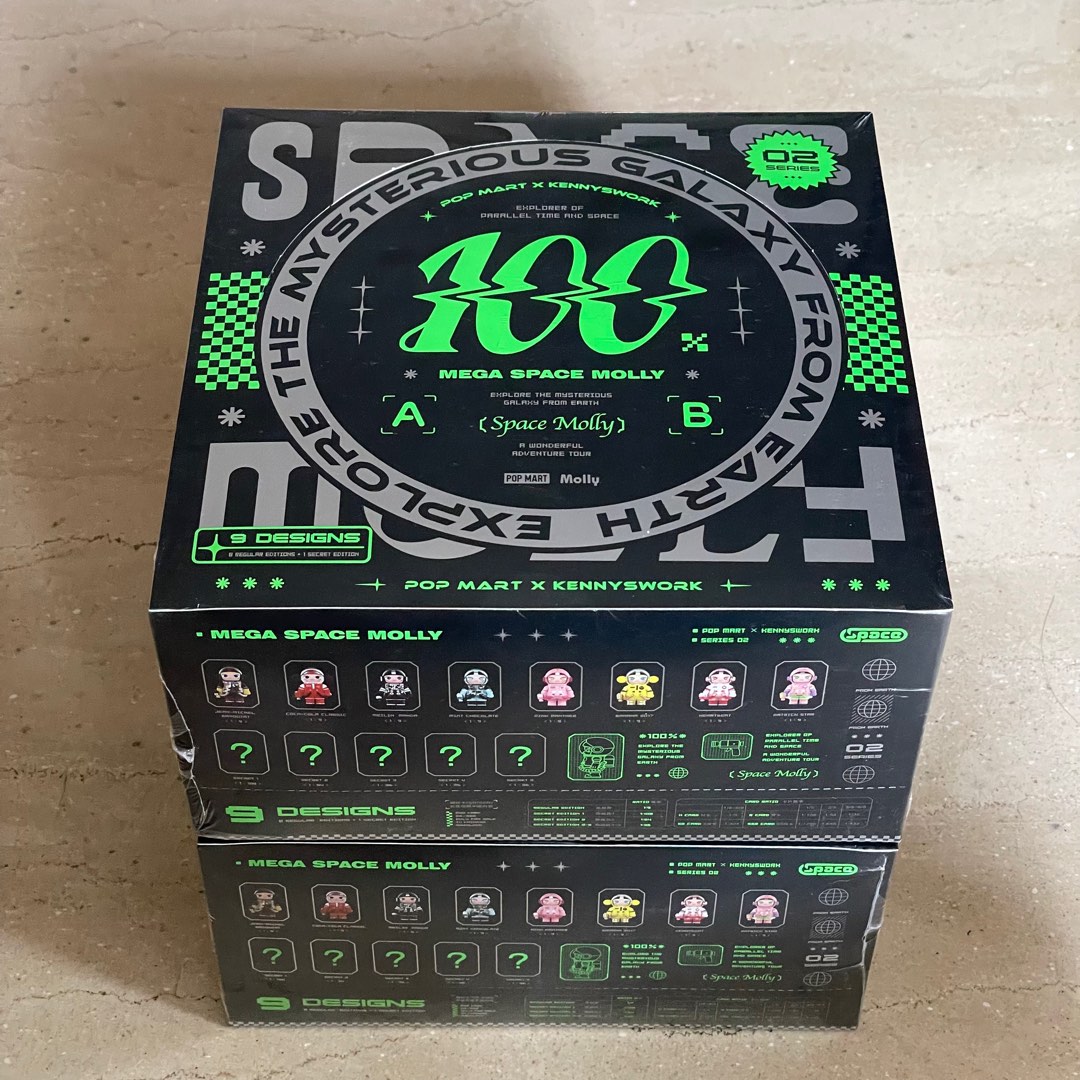 MEGA SPACE MOLLY 100% SERIES 2 POP MART Full Set Sealed Blind Box ...