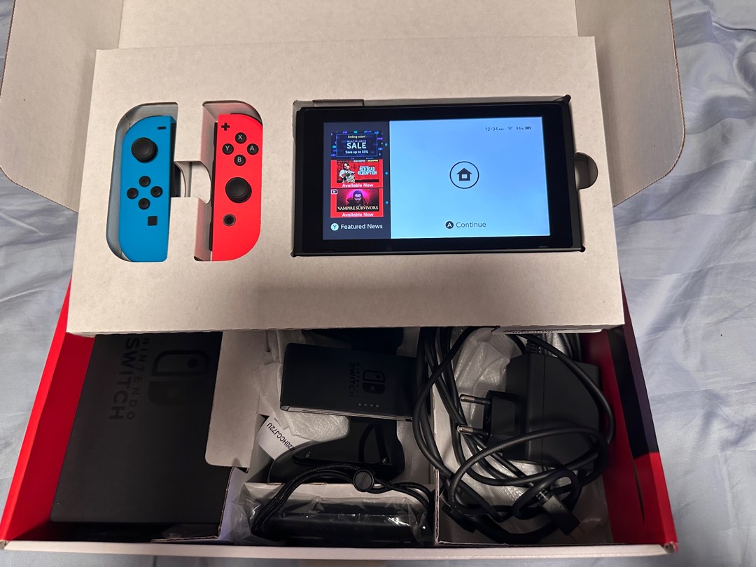 Nintendo Switch Gen 2 without speaker sound, Video Gaming, Video Game ...