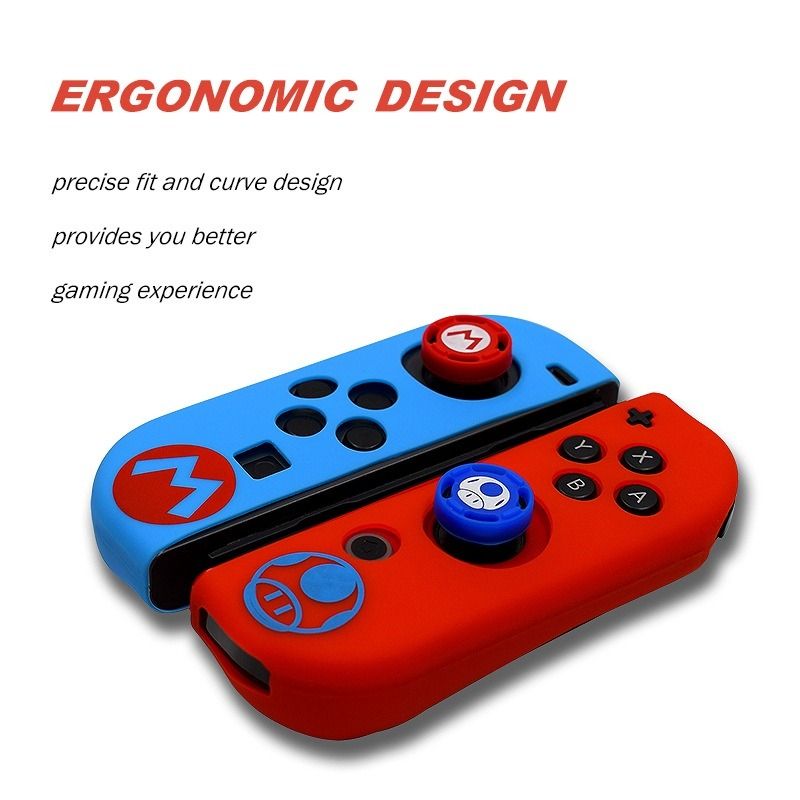 Nintendo Switch Joycon Controller Silicone Case With Theme Pattern With ...