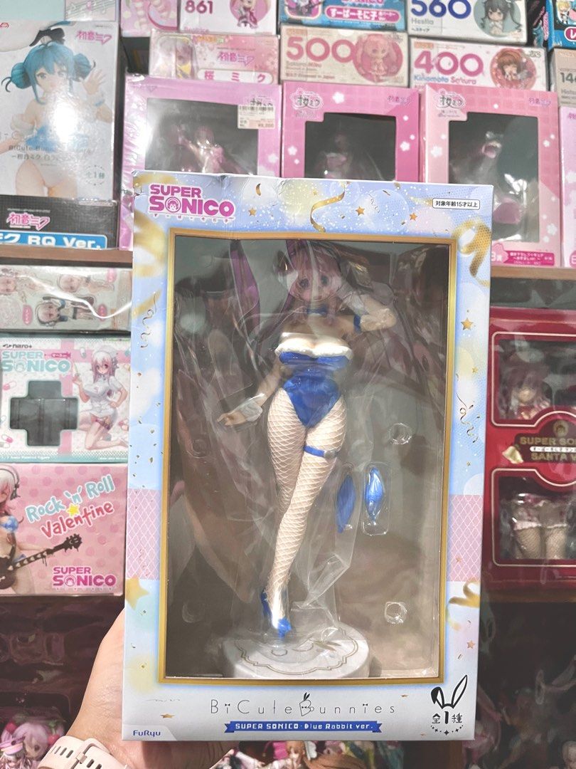 Nitroplus BiCute Bunnies Super Sonico (Blue Rabbit Ver.) Figure Furyu, Hobbies & Toys, Toys ...