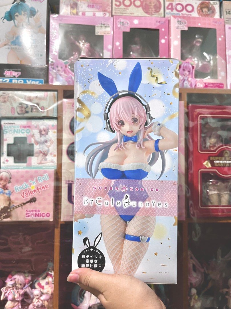 Nitroplus BiCute Bunnies Super Sonico (Blue Rabbit Ver.) Figure Furyu, Hobbies & Toys, Toys ...