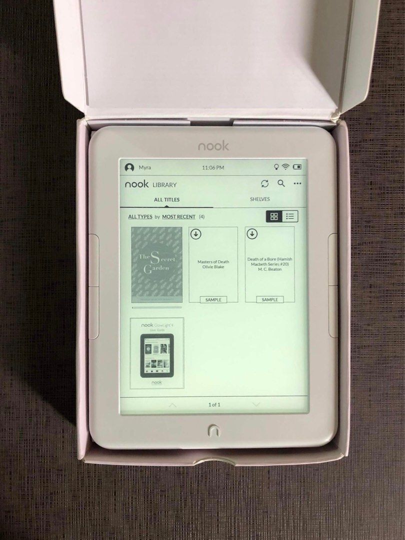 Nook Glowlight 4 Pink (Limited Edition), Mobile Phones & Gadgets, E ...