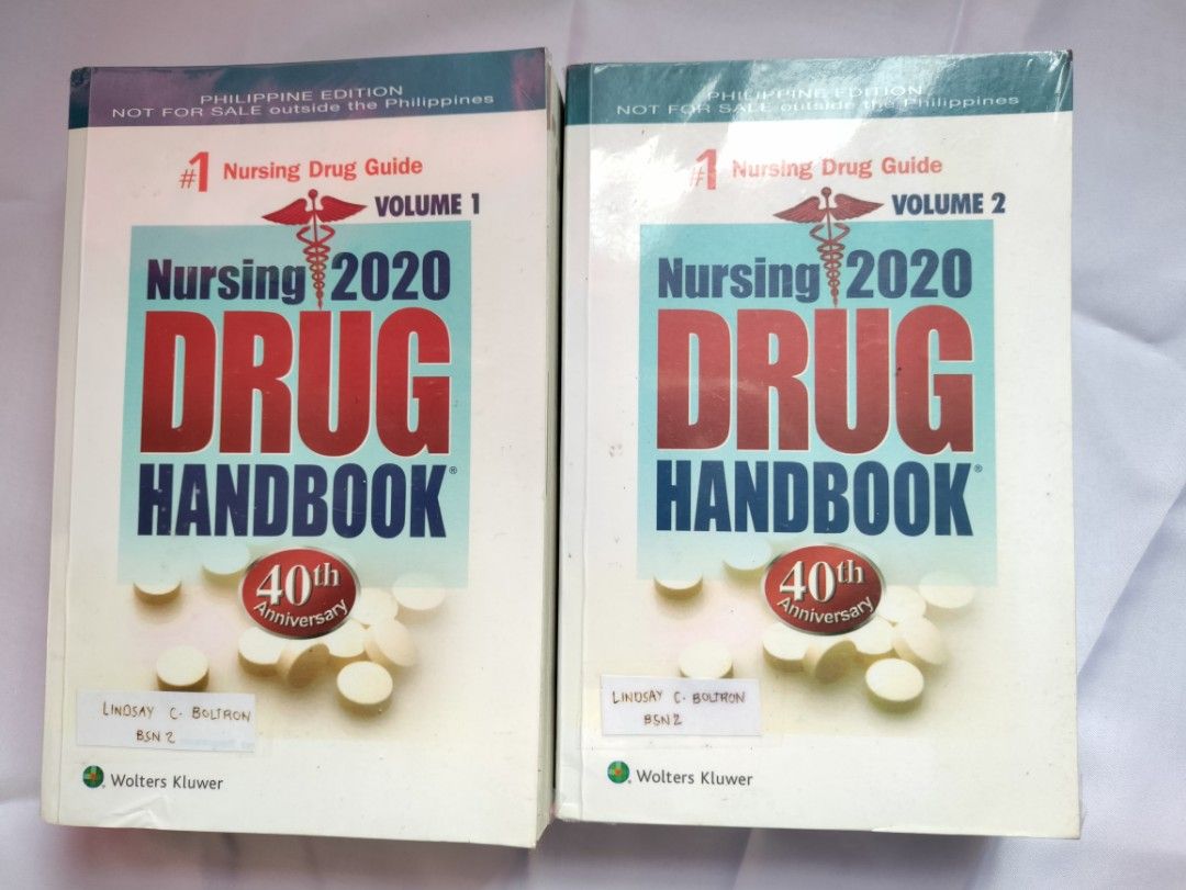 Nursing Drug Handbook Vol. 1&2 (Wolters Kluwer), Hobbies & Toys, Books & Magazines, Textbooks on ...
