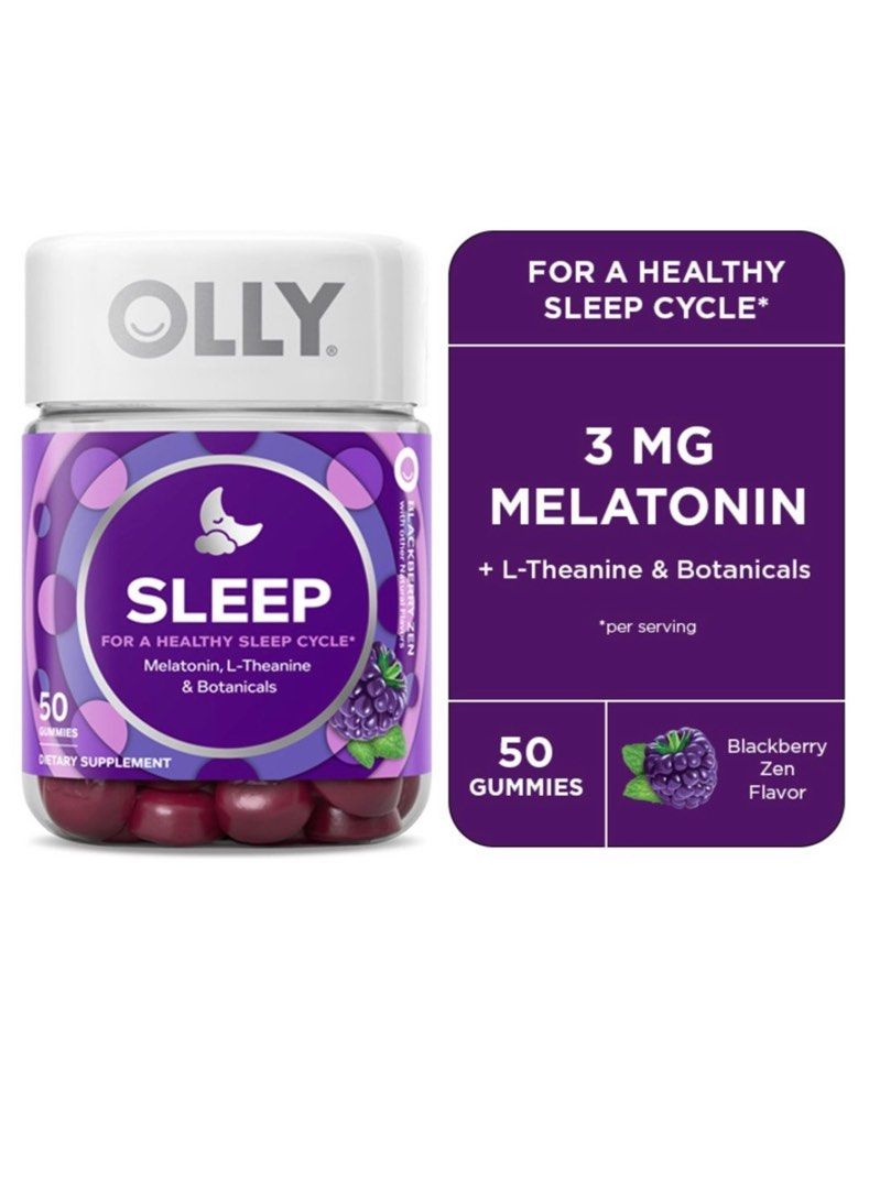 OLLY Sleep Gummy, Health & Nutrition, Health Supplements, Vitamins ...