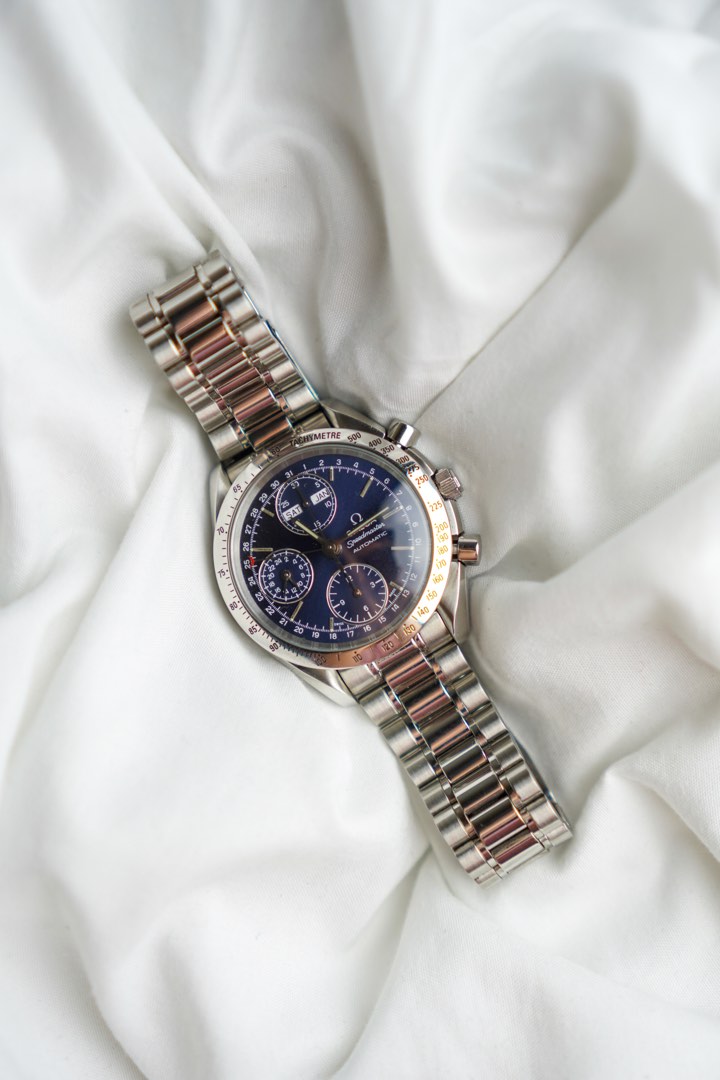 Omega Speedmaster Reduced Triple Day Date 39mm Blue Dial on Carousell