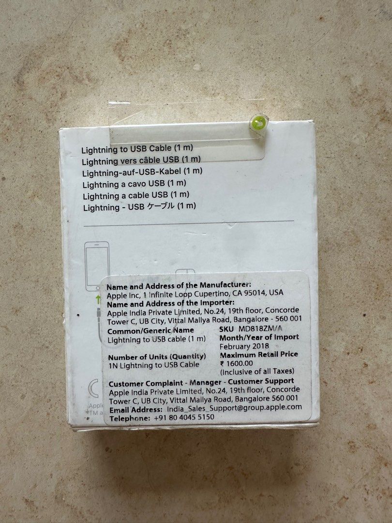 Original Apple Lightning to USB Cable (1m), Mobile Phones & Gadgets ...
