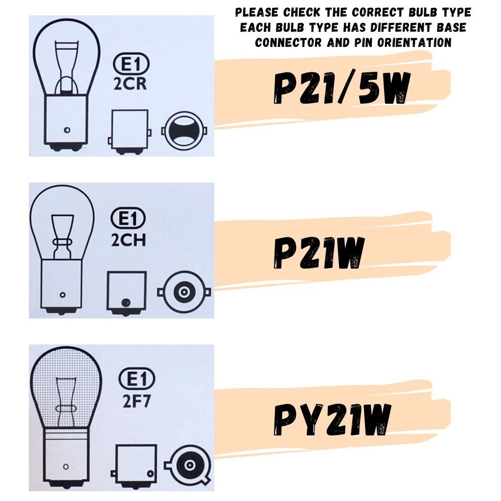 Osram PY21W 12V 21W Amber Turn Signal Halogen Bulb, Car Accessories ...