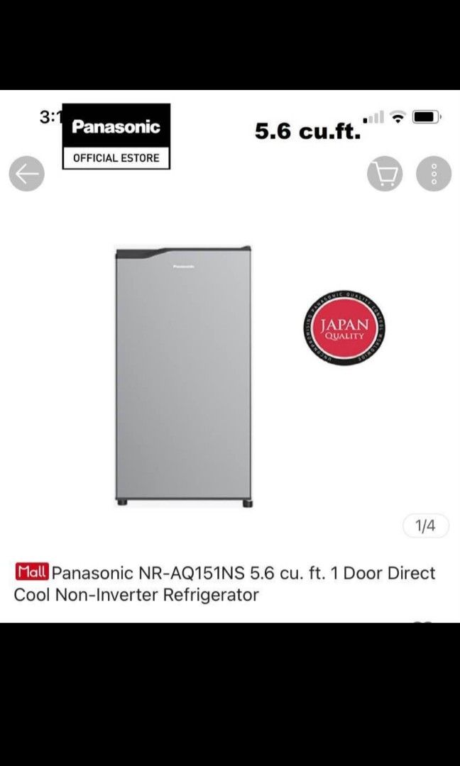 Panasonic ref medium size on Carousell