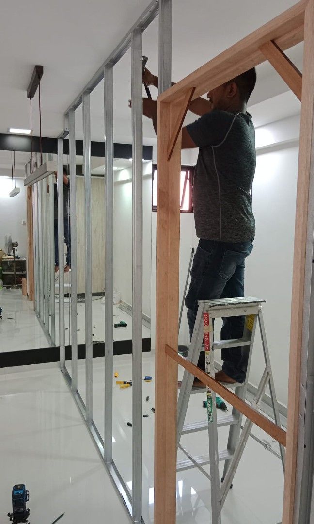 Partition wall & False ceiling / L- Box / Cove light/ Light holder ...