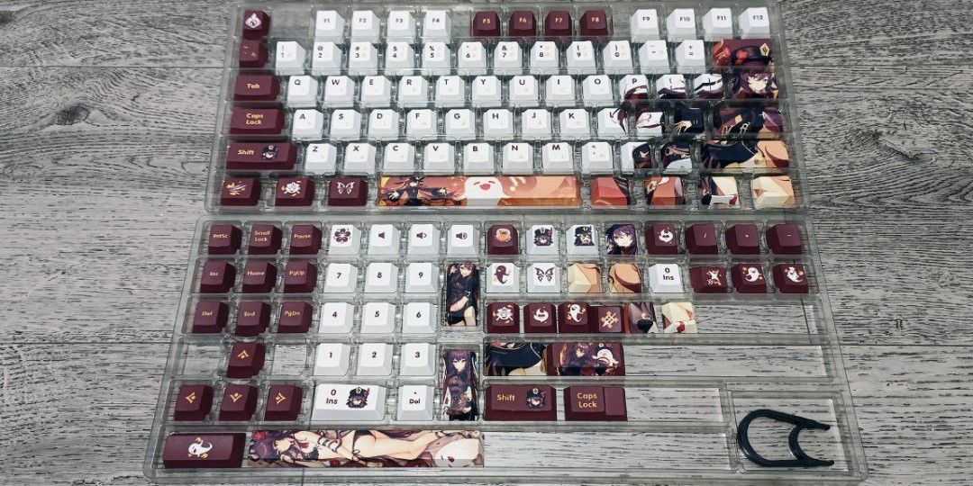 PBT Genshin HuTao Keycap Keycap for any Keyboard, Computers & Tech ...