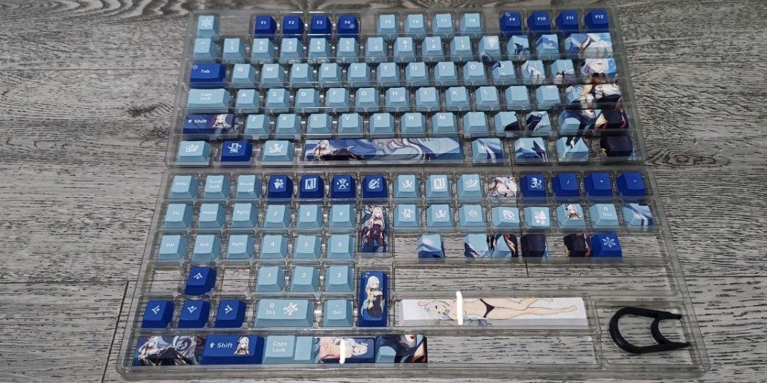 PBT Genshin ShenHe Keycap for any Keyboard, Computers & Tech, Parts ...