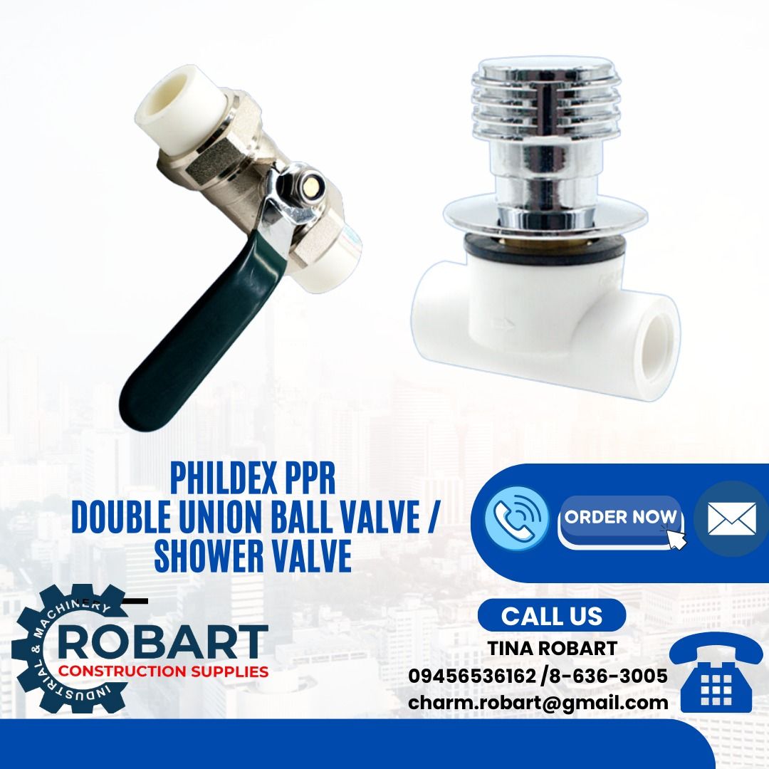 Phildex PPR Double Union Ball Valve/ Shower Valve, Commercial ...