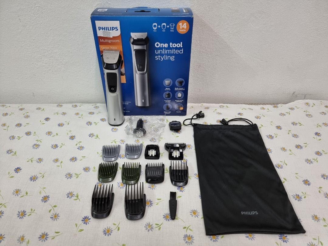 PHILIPS Multigroom Series 7000 14 In 1, Beauty & Personal Care, Men's ...