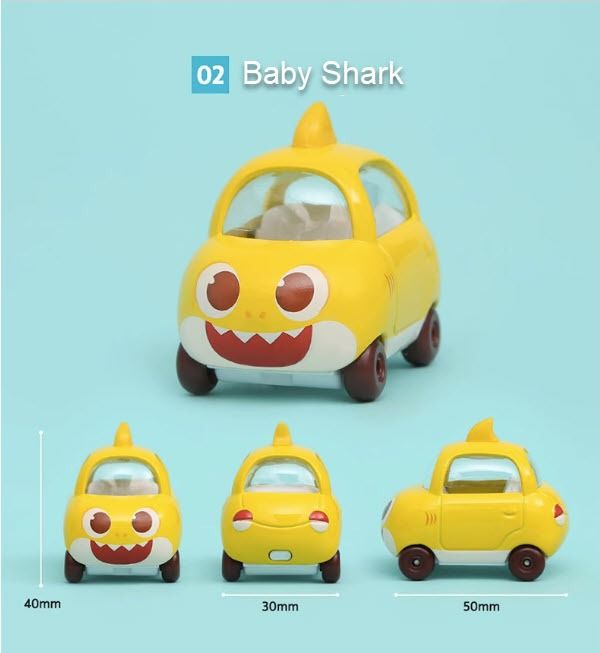 [SG Local Store] Pinkfong Mini Car Kamicar Baby Shark Daddy Shark Mommy ...