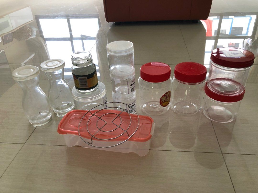 Plastic / Glass Containers, Furniture & Home Living, Kitchenware ...