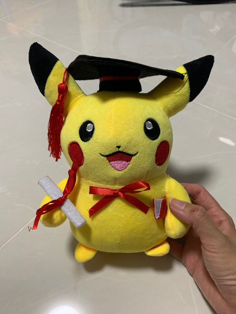 Pokemon Pikachu with Graduation Hat, Hobbies & Toys, Toys & Games on ...