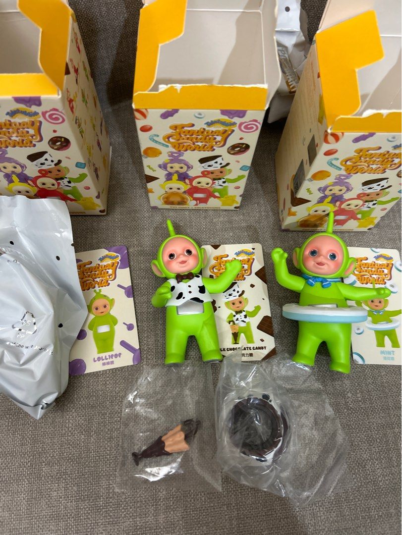 Pop Mart天線得得B綠色Tinky Winky 3隻裝, 興趣及遊戲, 玩具 & 遊戲類 - Carousell