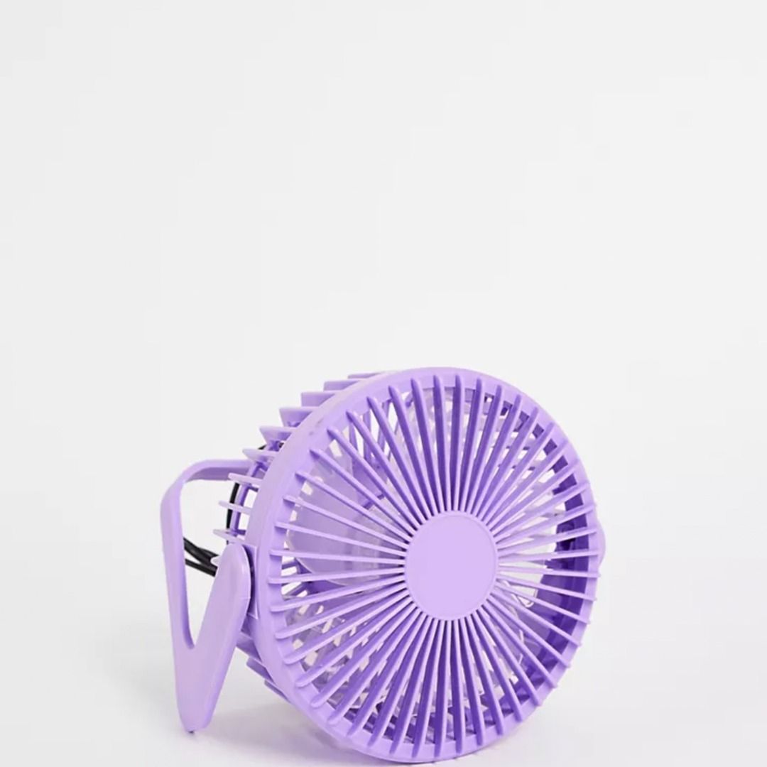 Typo portable purple fan, Furniture & Home Living, Lighting & Fans ...