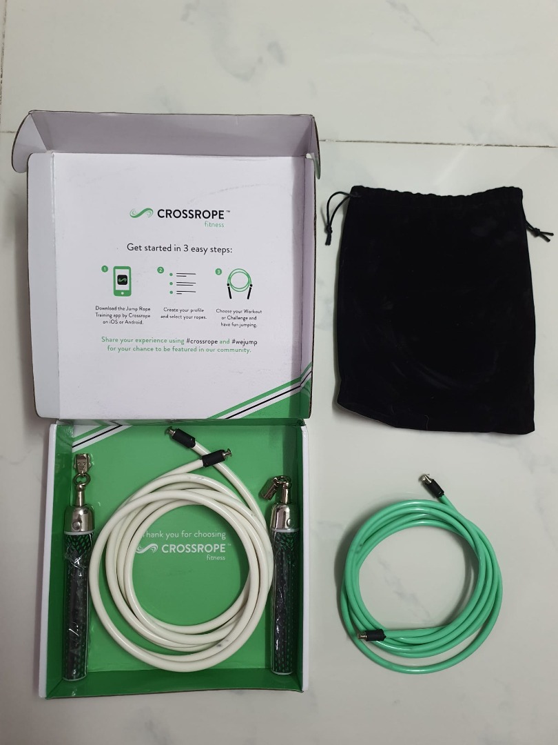 Premium Crossrope Get Lean Set Jump Rope, Sports Equipment, Exercise ...