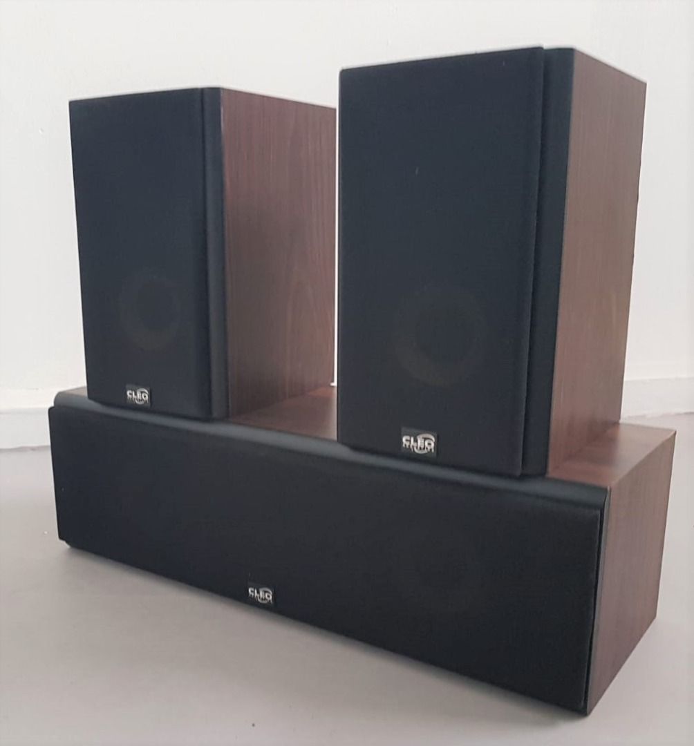 Professional CLEO Acoustics, United Kingdom, Set of 3 Speakers, Powerful Sound System 240 watts ...