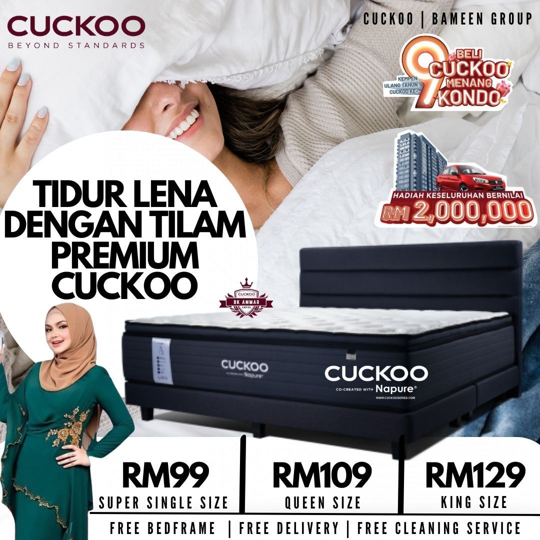 PROMOSI TILAM CUCKOO PERCUMA KATIL PERCUMA WARANTI DAN PENGHANTARAN ...