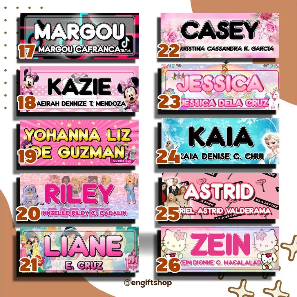 PVC LAMINATED NAME TAG FOR KIDS, Babies & Kids, Babies & Kids Fashion ...