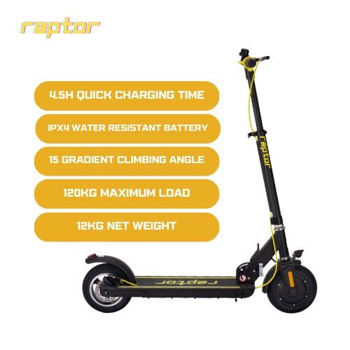 RAPTOR Electric Scooter (S26), Sports Equipment, Sports & Games, Skates ...