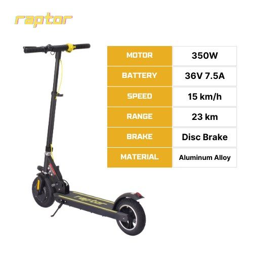 RAPTOR Electric Scooter (S26), Sports Equipment, Sports & Games, Skates ...