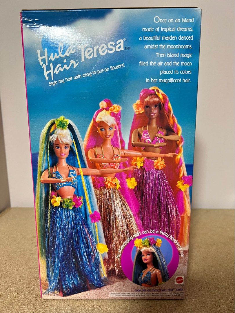 (RARE) Hula Hair Teresa Barbie, Hobbies & Toys, Toys & Games on Carousell