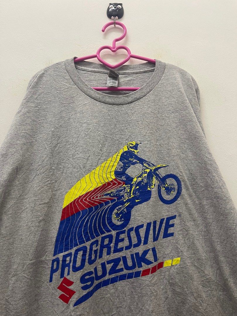 Rare Vintage PROGRESSIVE SUZUKI MOTOCROSS, Men's Fashion, Tops & Sets ...