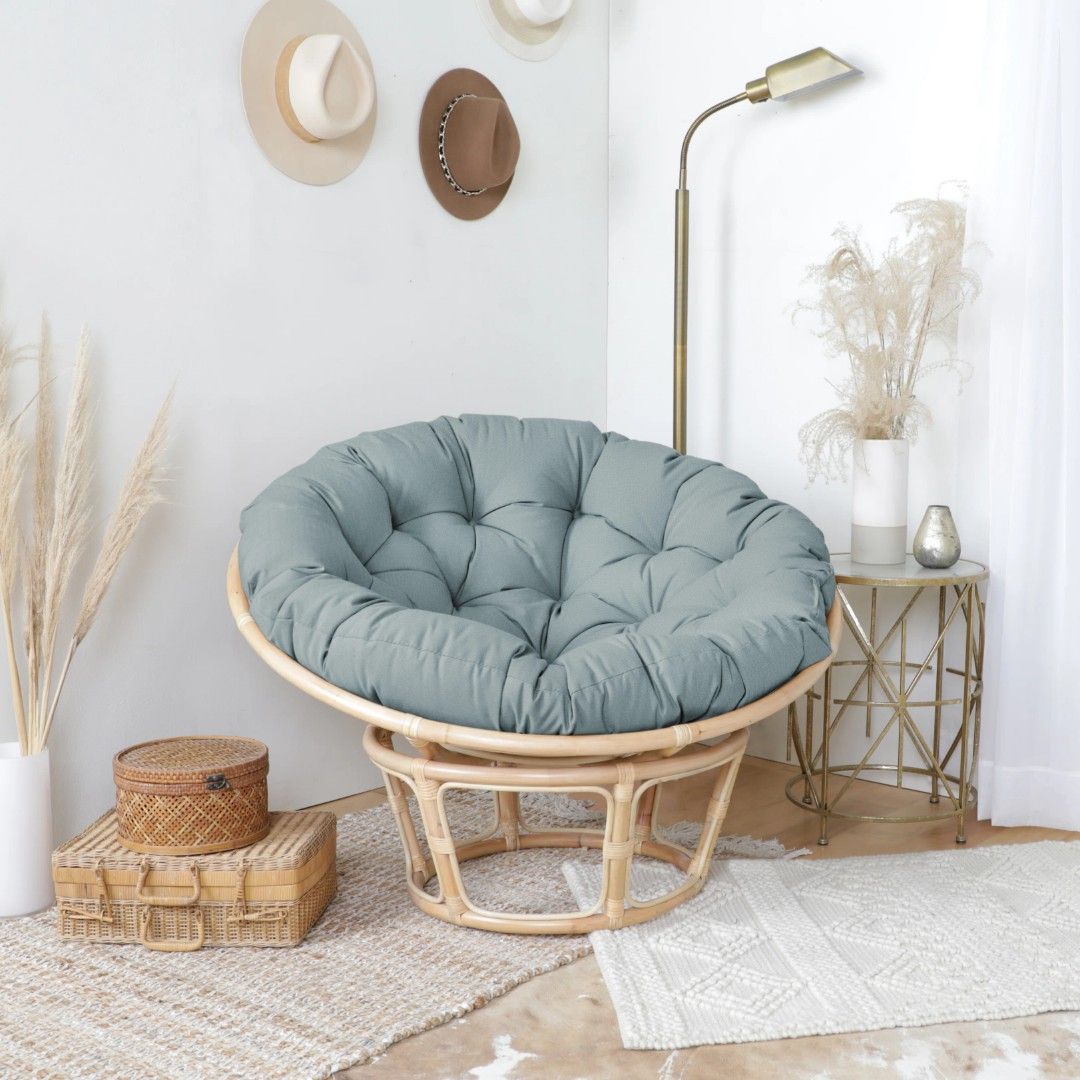 Rattan Papasan Chair with or without Cusion, Furniture & Home Living ...