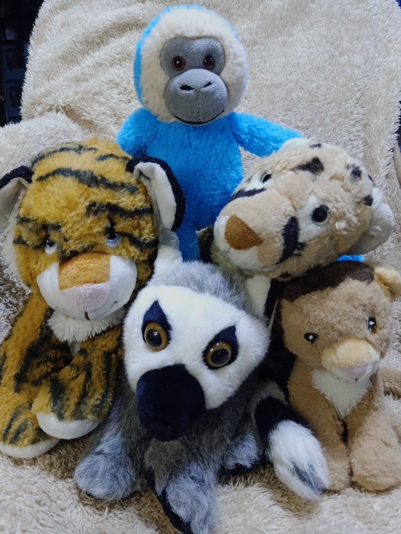 REALISTIC SAFARI / JUNGLE ANIMALS BUNDLE SET ( lion / tiger / leopard ...
