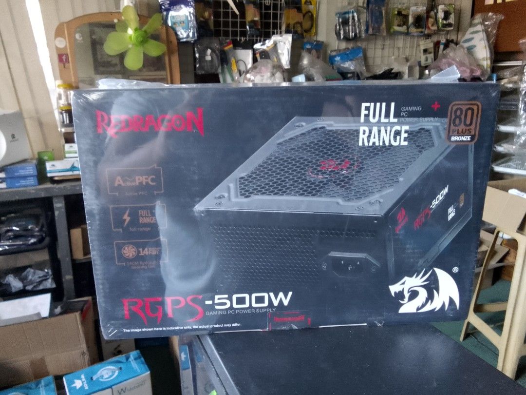 Redragon RGPS GC-PS001 500W Gaming Power Supply 80 plus bronze ...