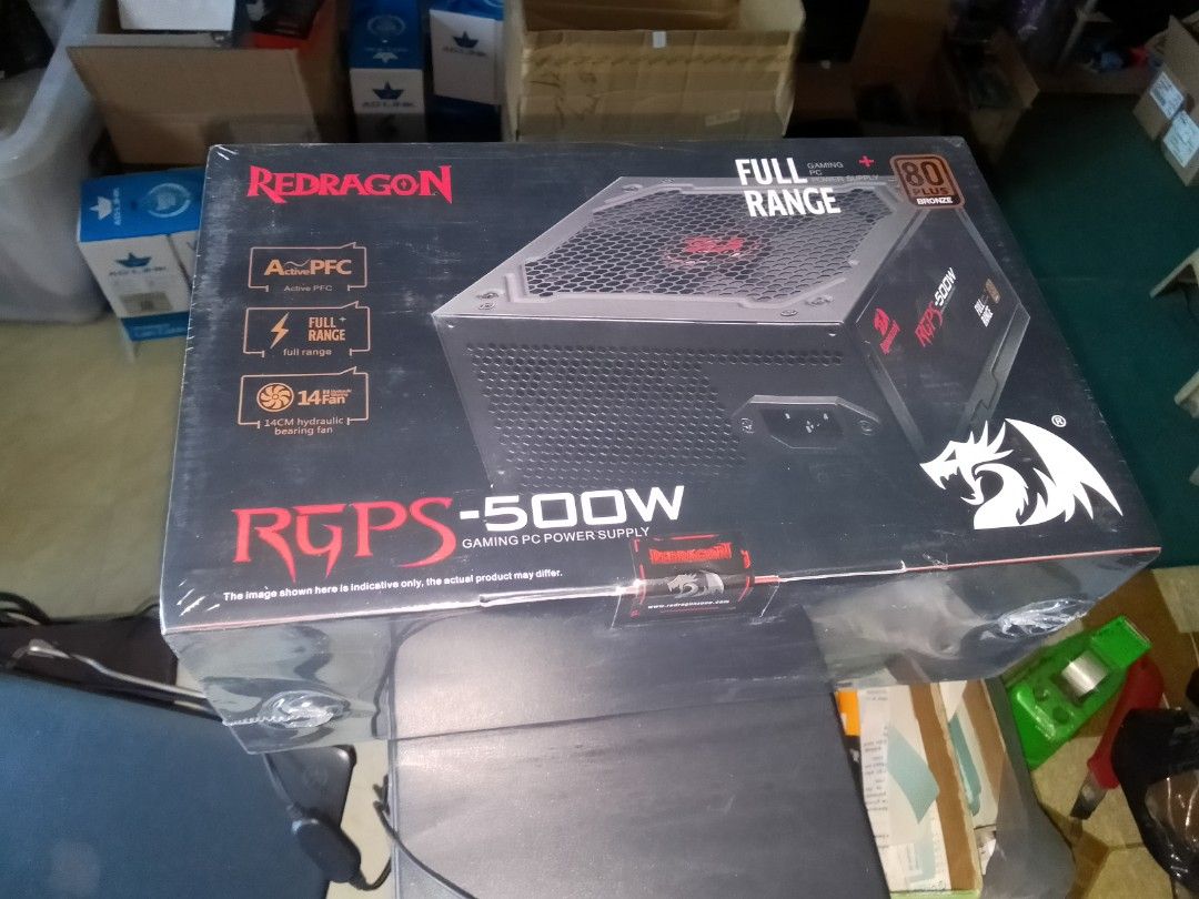 Redragon RGPS GC-PS001 500W Gaming Power Supply 80 plus bronze ...