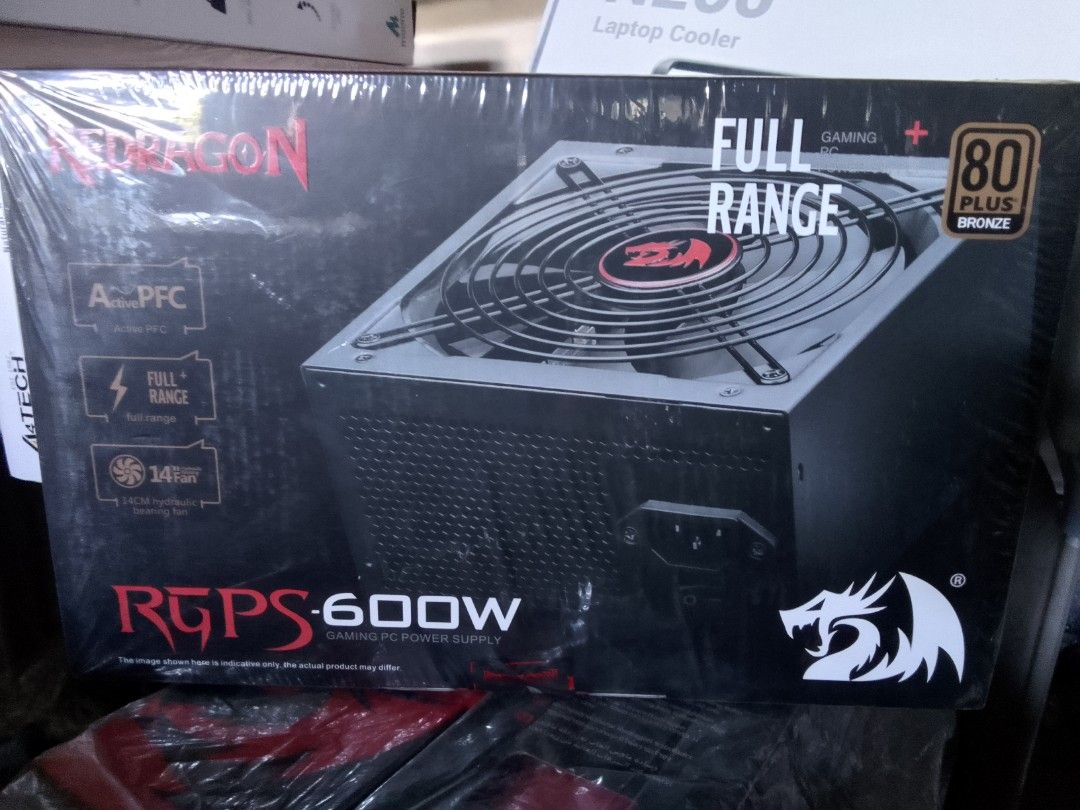 Redragon RGPS gc-ps002 600w gaming pc power supply 80 plus bronze ...