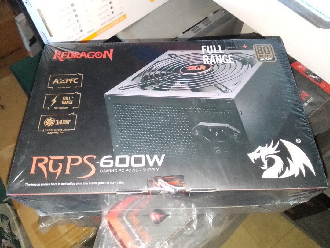 Redragon RGPS gc-ps002 600w gaming pc power supply 80 plus bronze ...