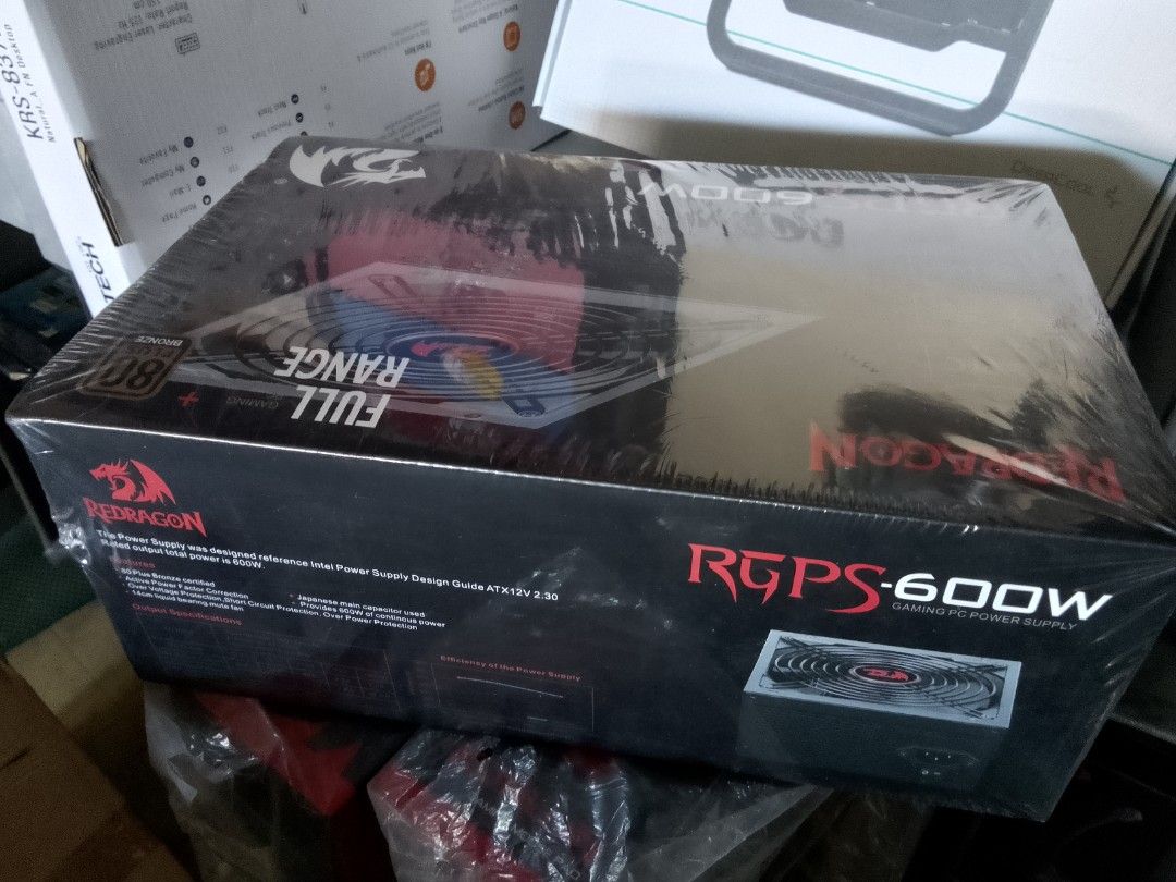 Redragon RGPS gc-ps002 600w gaming pc power supply 80 plus bronze ...