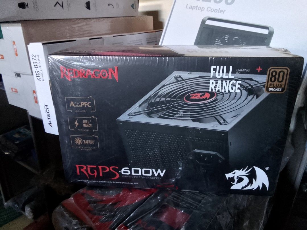 Redragon RGPS gc-ps002 600w gaming pc power supply 80 plus bronze ...